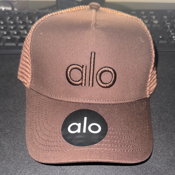 ALO Yoga | Accessories | Alo Yoga Brown Trucker Hat | Poshmark